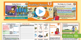 Healthy Lifestyle Choices Activity Pack (teacher made)