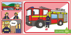 Fire safety flashcards | Easy to print | Twinkl