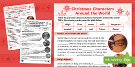 Reindeer Cloze Worksheet