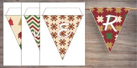 Christmas Fair Bunting (teacher made) - Twinkl