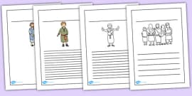 The Baptism of Jesus Writing Frames (teacher made) - Twinkl