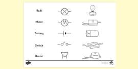 FREE! - Circuits and Switches 5 Colouring Sheet - Twinkl