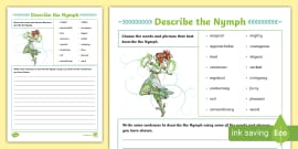 Describe the Centaur Writing Activity (teacher made)