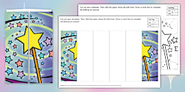 Magic Wand Writing Template