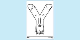 FREE! - Letter 'y' Colouring | Colouring Sheets - Twinkl
