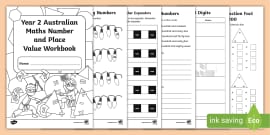 Year 2 Maths Number and Place Value Workbook - Teaching Aid