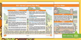 Harvest Lesson Plan for early years (teacher made)