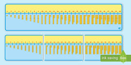 Vertical 0 to 30 with Number Shapes Number Line - Twinkl