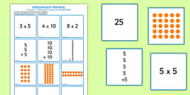 Multiplication Matching Puzzle (teacher made) - Twinkl