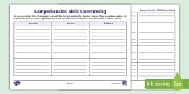 Crystal Ball Prediction Worksheet | Reading Comprehension