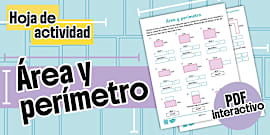 Póster: formulario de perímetros y áreas