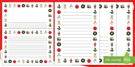 Christmas Page Borders (teacher made) - Twinkl