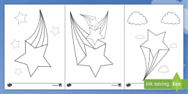 FREE! - Star colouring page for toddlers and kids | Twinkl
