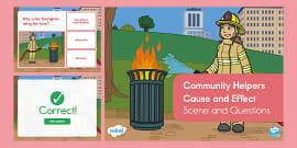 Safety Cause and Effect Scene and Question PowerPoint