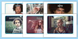 My Hair Flashcards (teacher made)