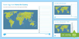 Differentiated Atlas Scavenger Hunt Worksheet / Worksheet