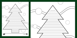 Light Bulb Christmas Template | Resource | Twinkl USA