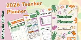 Teacher Planner 2025 - 2026