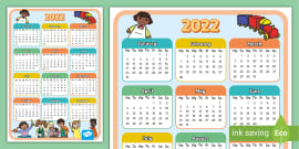 Editable 2022 Calendar - Printable Resources (teacher made)
