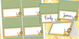 FREE! - Editable Birthday Place Name Labels (teacher made)