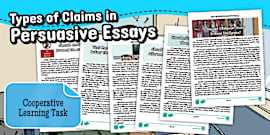 Types of Claims in a Persuasive Essay | Grade 8| Twinkl PH