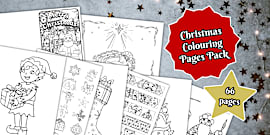 Christmas Colouring Sheets KS2