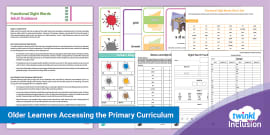 Functional Sight Words: Word Scramble (teacher made)