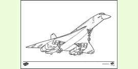 concorde coloring pages