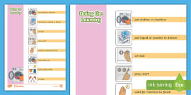 FREE Sequencing Cards: Doing Laundry (teacher made) - Twinkl