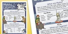 KS2 Myths and Legends Focused Reading Skills Comprehension Pack