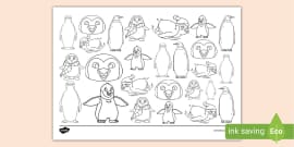 Blank Penguin Template (teacher made) - Twinkl