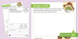 Design a Toy Worksheet (Teacher-Made) - Twinkl