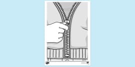 Zip Colouring Page