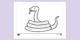 s Sound Production Snake Colouring Sheet Letters - Twinkl