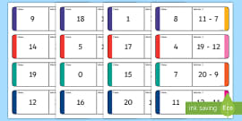0 to 20 Loop Cards (teacher made)