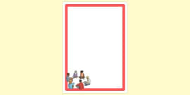 Children Friends Page Border | Page Borders | Twinkl