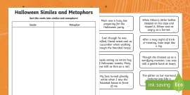 Spooky Similes and Metaphors | 'The Curse of Cogston House'