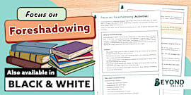 Secondary English Cheat Sheet: Foreshadowing