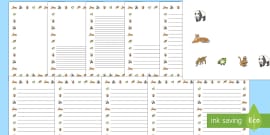 Jungle and Rainforest Word Mat | Ages 3–7 | Twinkl Resources