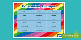 Sort Synonyms Word Mat (profesor hizo) - Twinkl