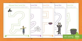 Halloween Pencil Control Sheets | Twinkl (Teacher-Made)