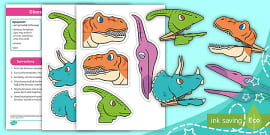 3D Dinosaur Paper Models (teacher made)