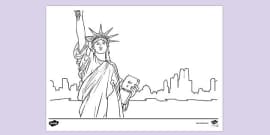 York Colouring Page (teacher made) - Twinkl