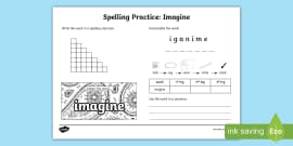 Teacher Spelling Practice Worksheet (teacher made) - Twinkl
