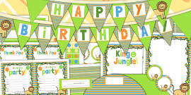 👉 Jungle-Themed Birthday Chart for Classroom | Twinkl