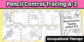 Pre-Writing Shapes Pencil Control Activity - Twinkl