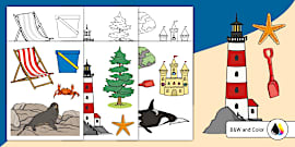 Beach Cutouts (Teacher-Made) - Twinkl