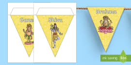 Hinduism Display Borders - Hinduism Display Borders - Twinkl