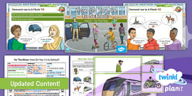 Places in town in French - In My Town Lesson Pack