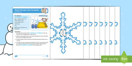 Winter-Themed Alphabet Letter Formation Activity Mat